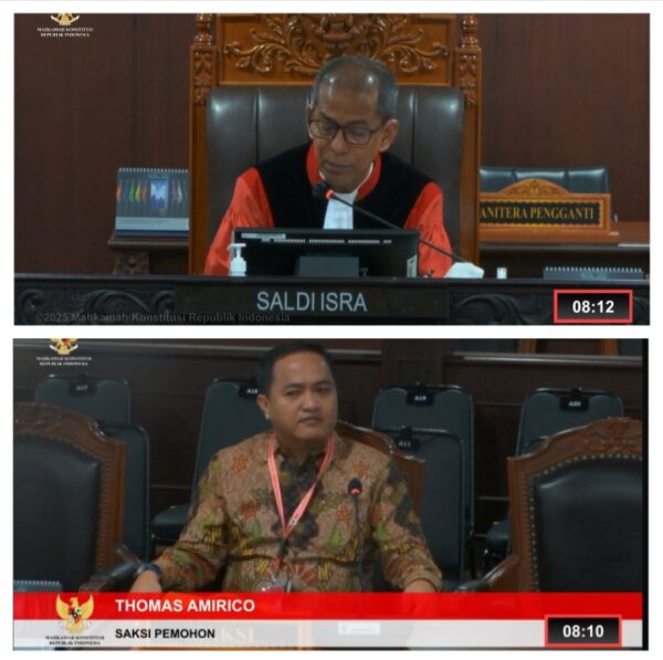 Sidang MK, Thomas Amirico : Hasil Penelusuran Tim, SKPI Aries Sandi Tak Sesuai Prosedur dan ...